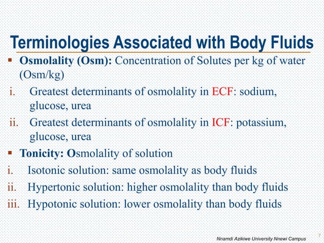 Body Fluids and Electrolyte Homeostasis | PPTX | Blood Disorders ...