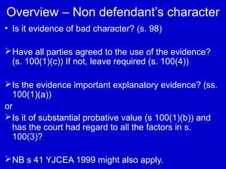 David Ormerod bad character 2013 july | PPT