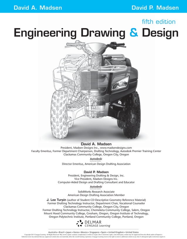 David P. Madsen- David A. Madsen Engineering Drawing and design.pdf