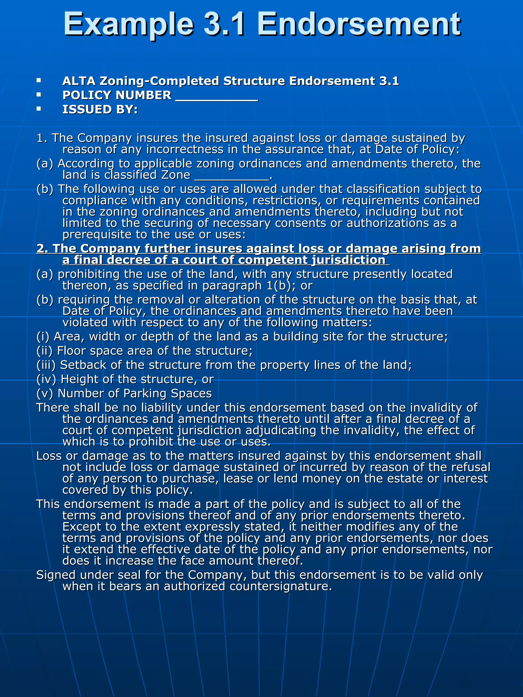 Zoning Due Diligence for Commercial Real Estate Transactions | PPT