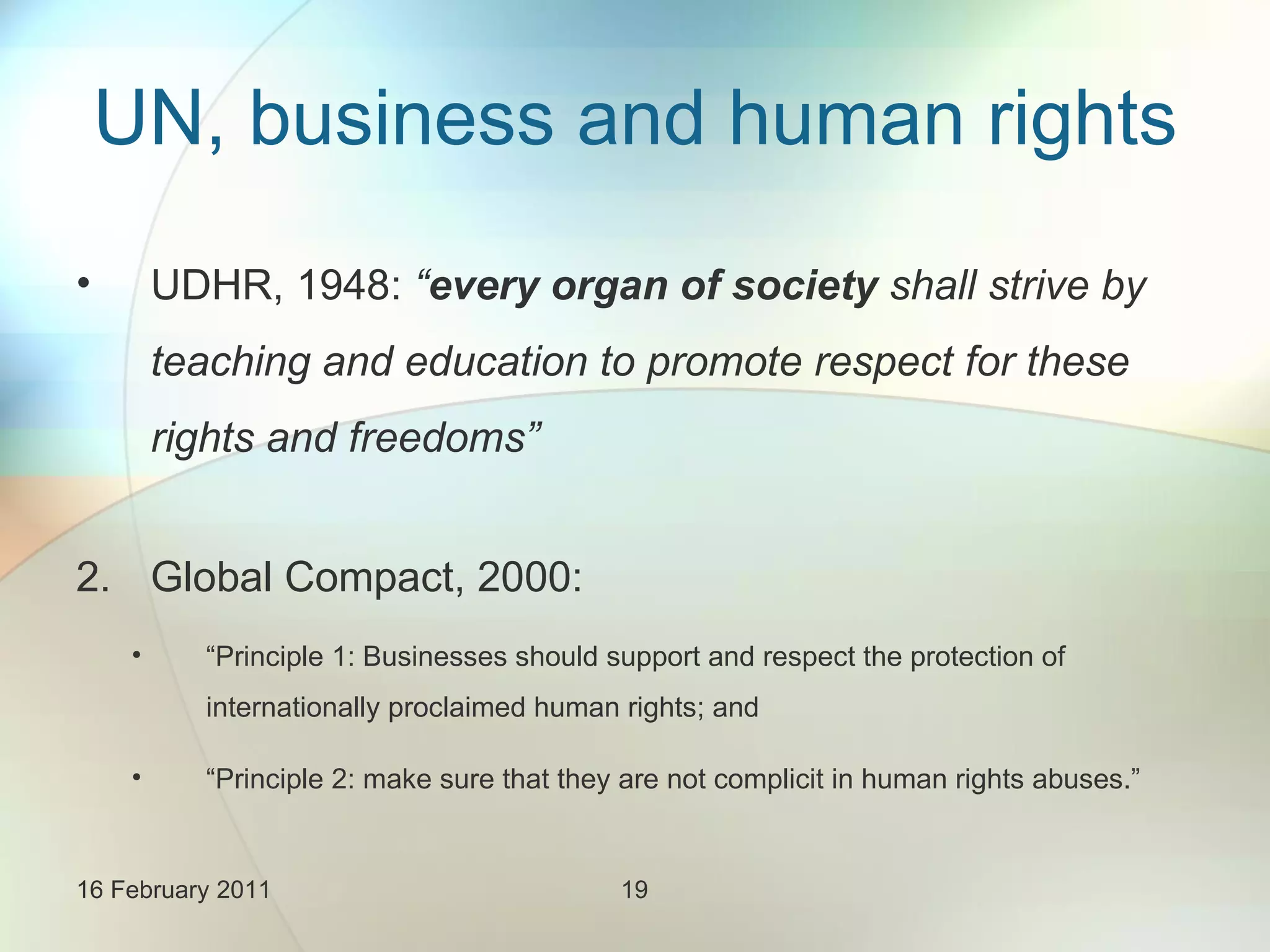 Business & Human Rights: An Introduction to the “Protect, Respect and ...