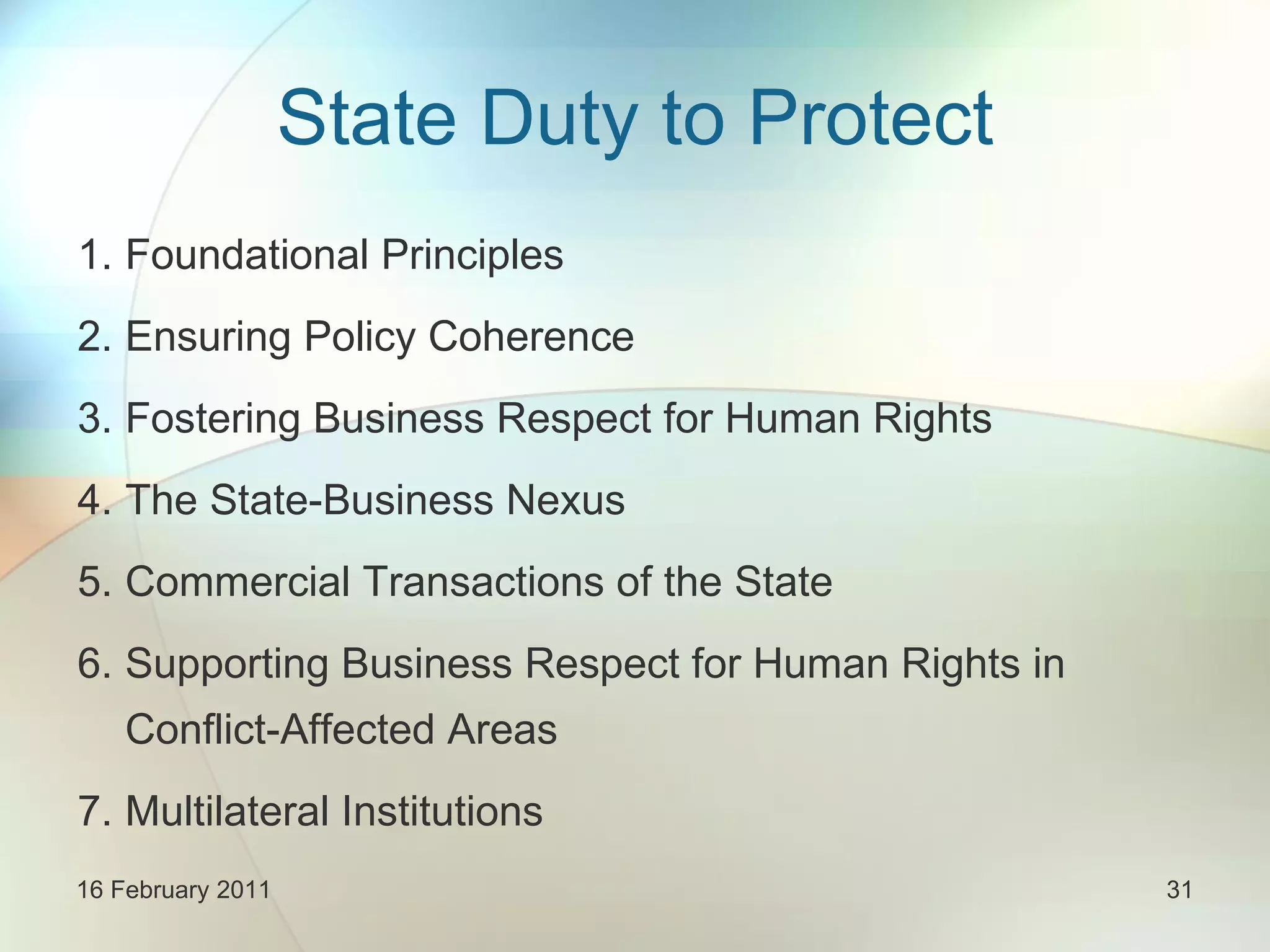 Business & Human Rights: An Introduction to the “Protect, Respect and Remedy” Framework and its ...