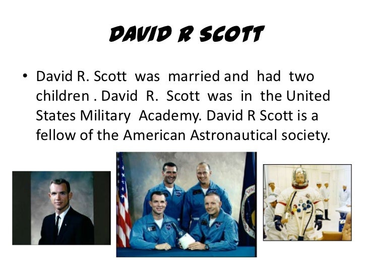 David r Scott Fourth Grade Astronaut Biography