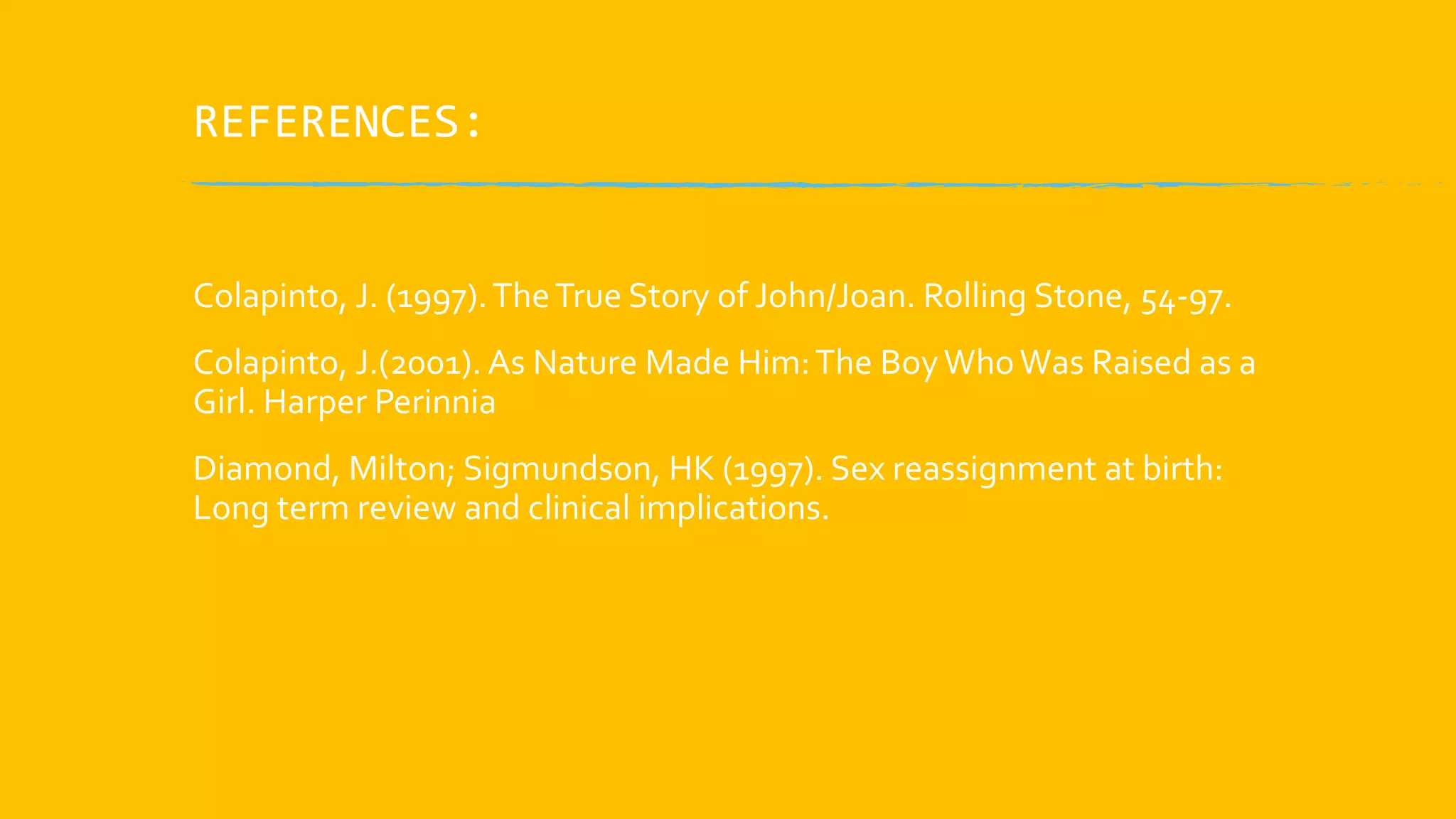 David Reimer A Case study in Psychology | PPT