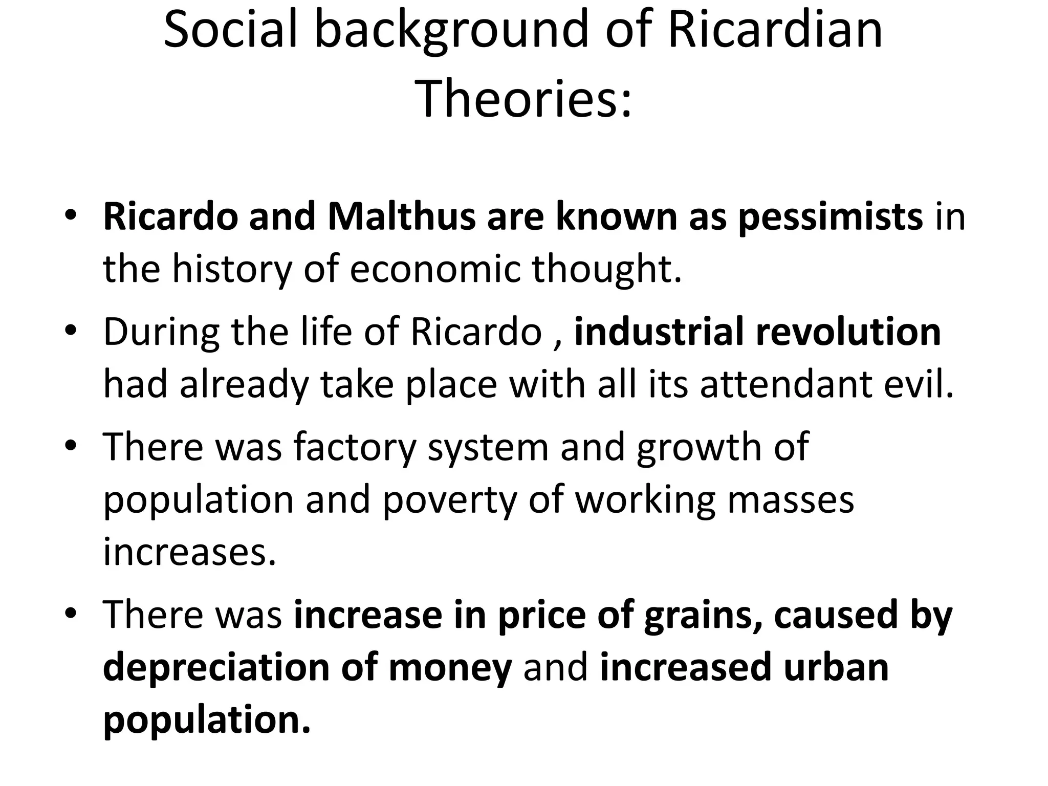David ricardo | PPTX