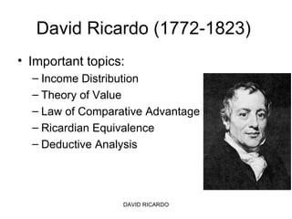 David Ricardo(2) | PPT