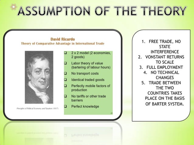 David Ricardo comparative advantage theory | PDF | Commodities | Economy