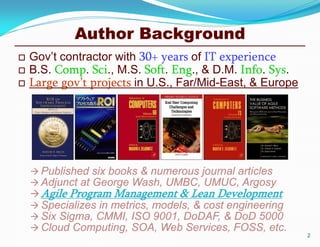 David Rico Business Value Agile Methods19 Feb 14 | PPT