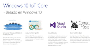 Windows 10 IoT Core, Raspberry Pi y Azure | PPTX