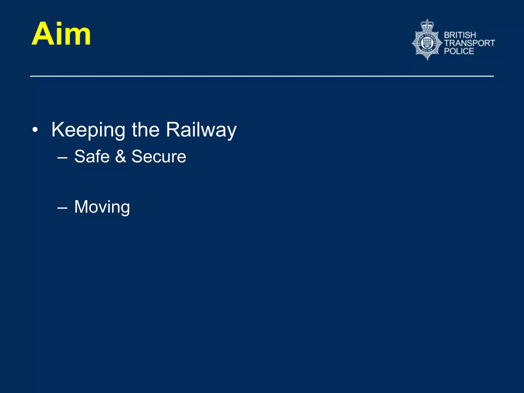 David Roney, Superintendent, Counter Terrorism, British Transport ...