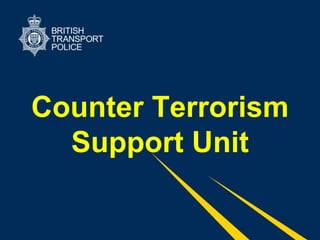 David Roney, Superintendent, Counter Terrorism, British Transport ...