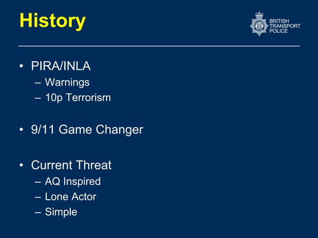 David Roney, Superintendent, Counter Terrorism, British Transport ...