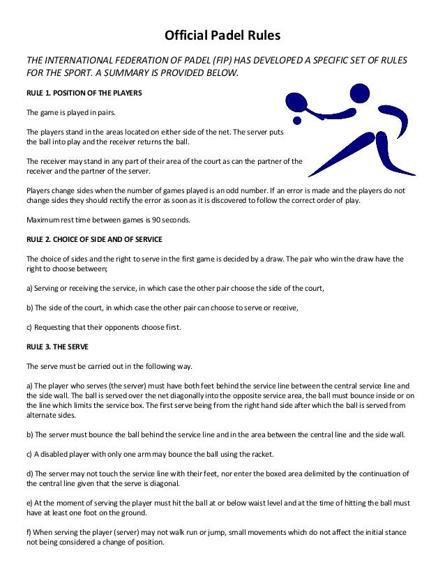 David Rycott Official Rules Of Padel david-rycott-official-rules-of-padel