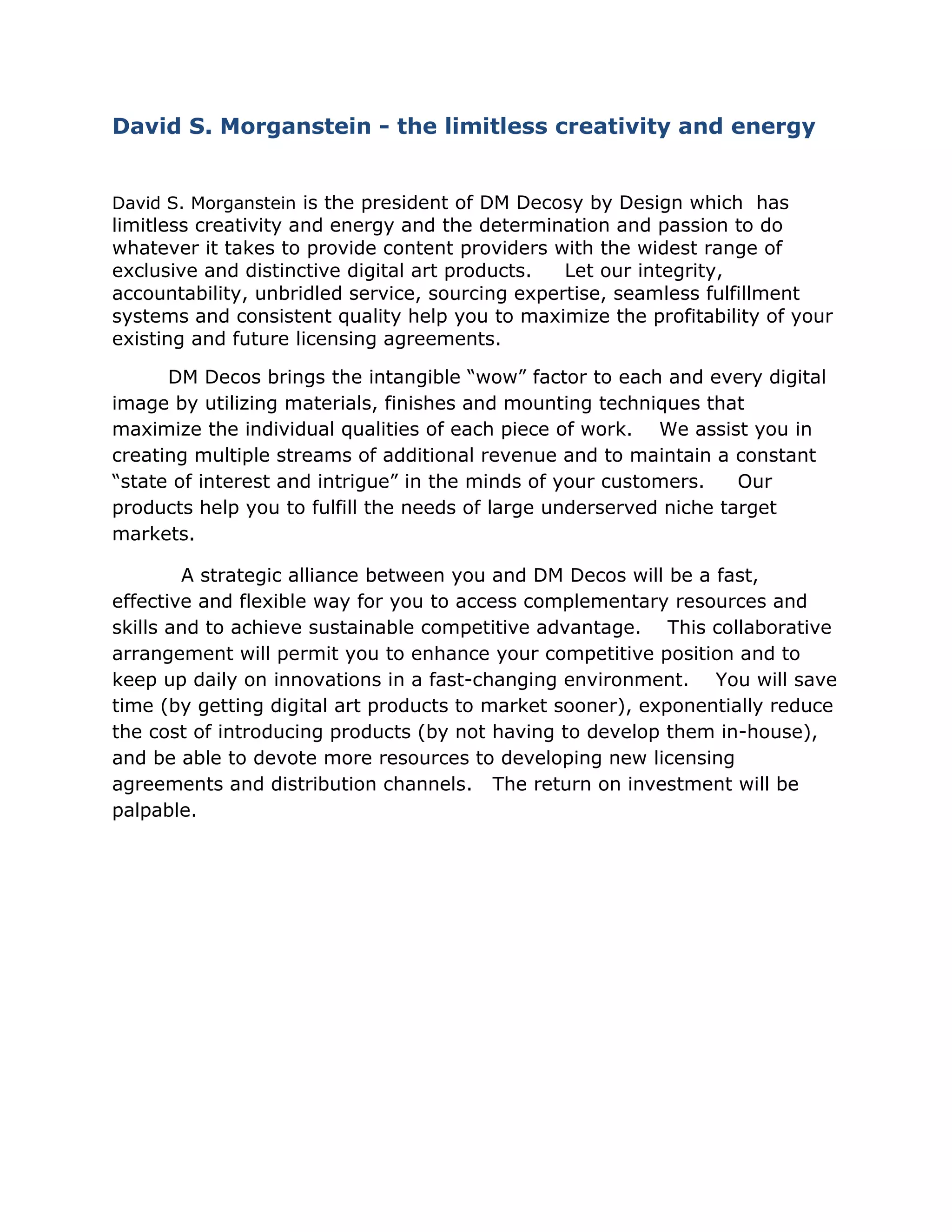 David s. morganstein | PDF