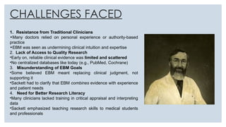 David sackett is the father of evidence based medicine | PPTX