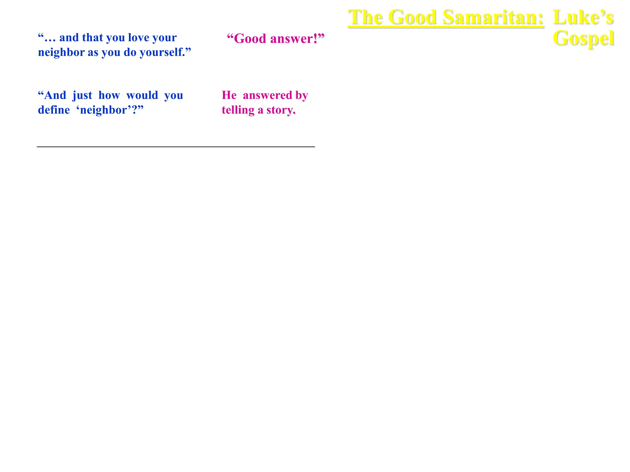 Good Samaritan parable to illustrate story elementspresentation.ppt ...