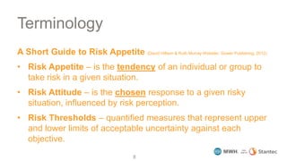 Aligning strategy decisions with risk appetite, presented by David ...