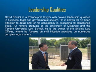 DAVID SHULICK - SUPER LAWYER | PPT