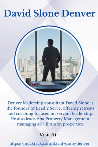 David Slone Denver - The Founder Of Lead 2 Serve | PDF
