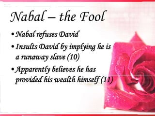 David's Loves Abigail | PPT