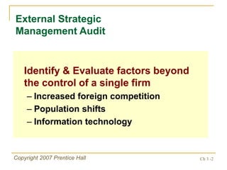 Strategic Management Concept_ External Assessment | PPT