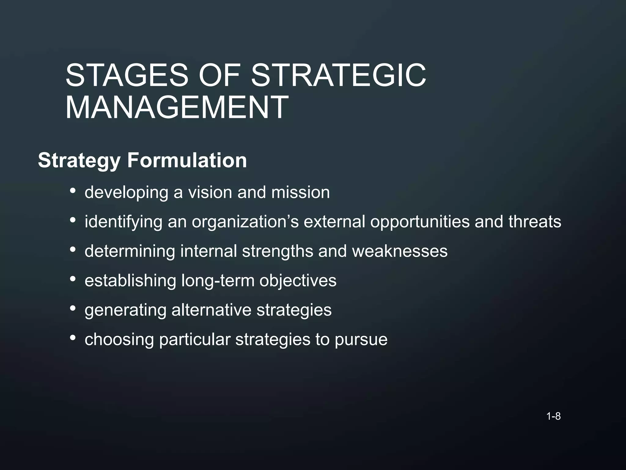 What is Strategic Management? | Strategy Formulation | Implementation | Evaluation | | PPTX