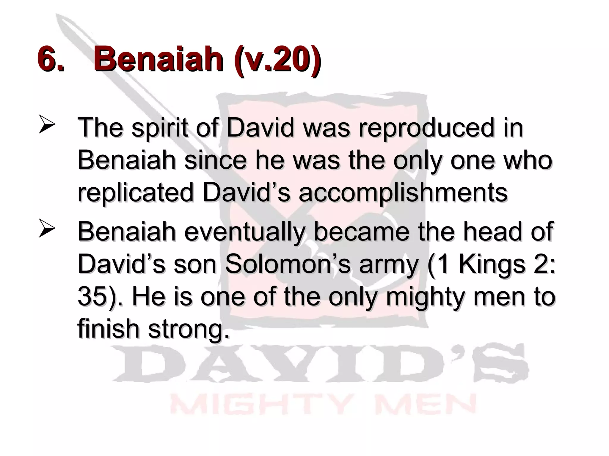 David's Mighty Men | PPT