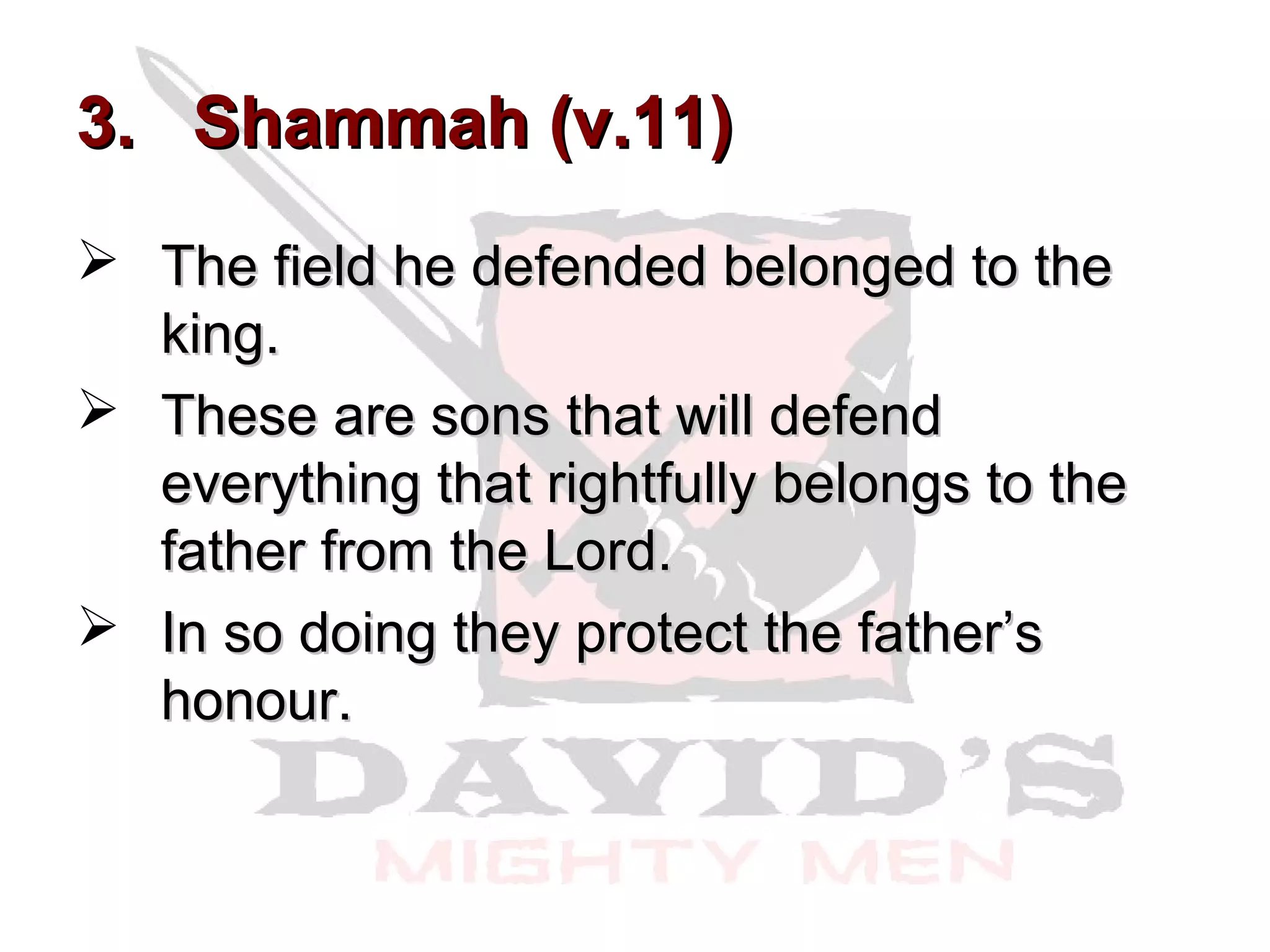 David's Mighty Men | PPT