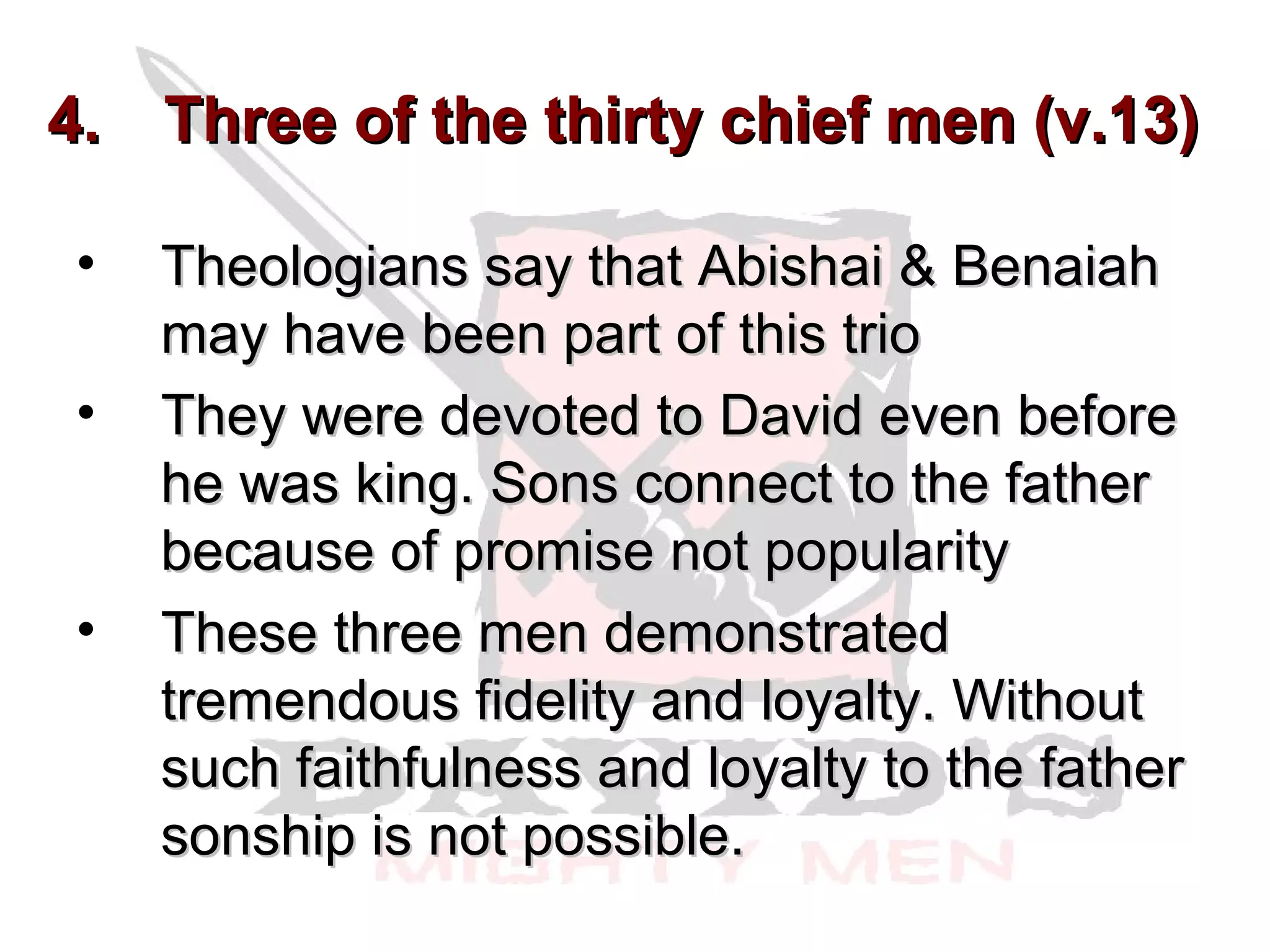 David's Mighty Men | PPT