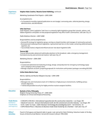 David Solorzano Resume Linked In | PDF
