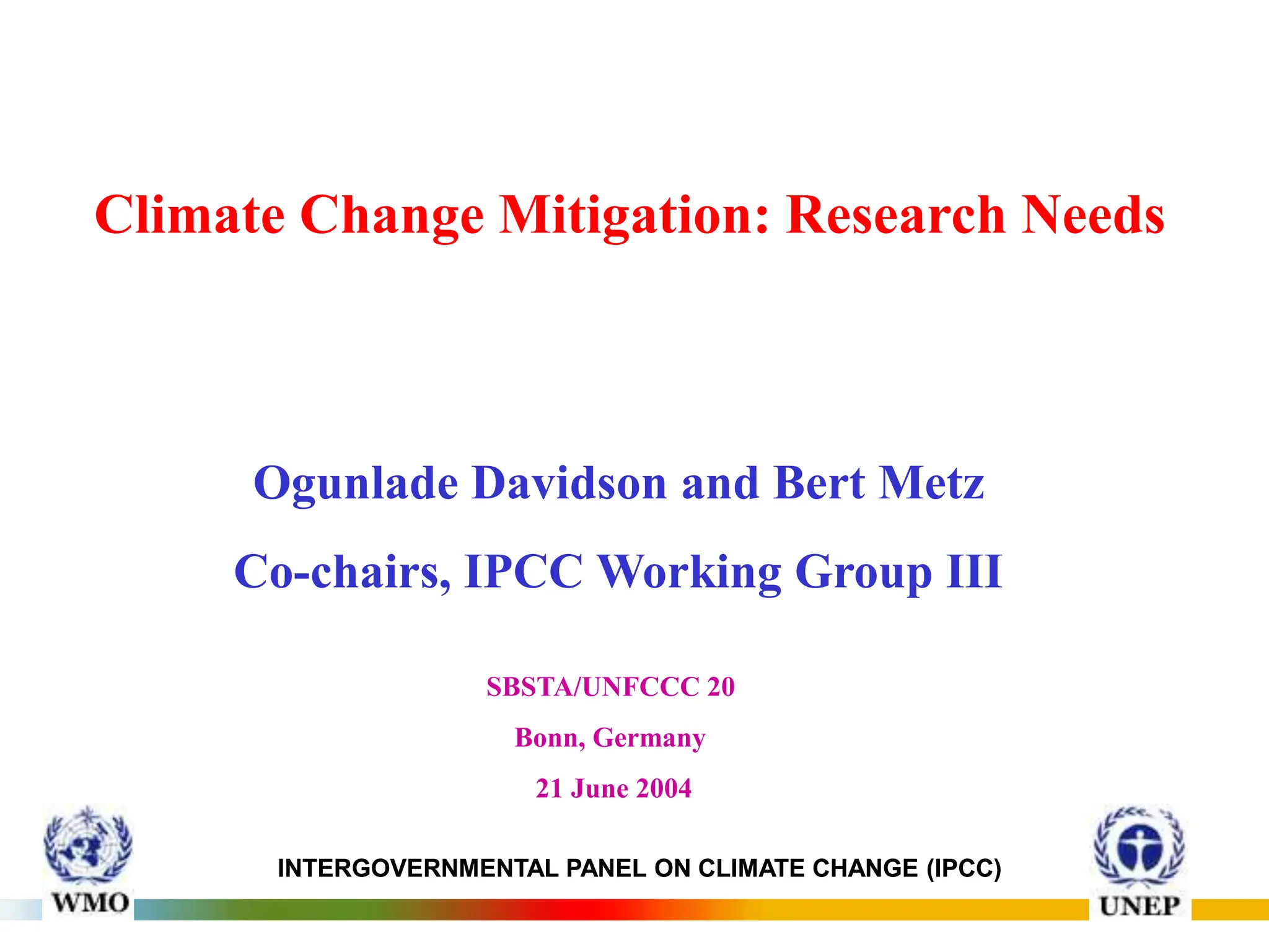 Climate change introduction presentation slide | PPT