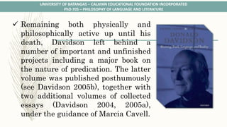 Davidson on truth and meaning | PPTX
