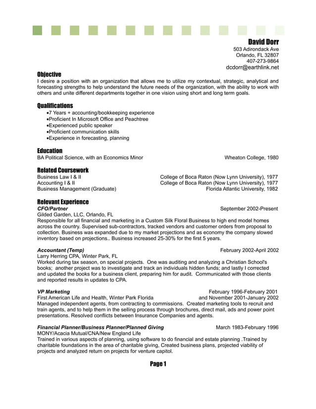 Davids Resume | PDF