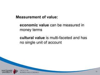 Culture & The Economy :: David Throsby :: valuation and the cultural ...
