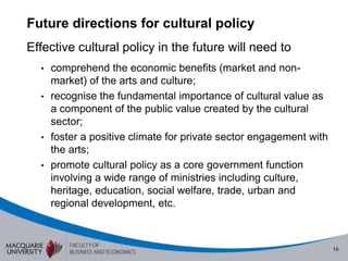 Culture & The Economy :: David Throsby :: valuation and the cultural ...
