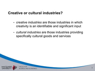 Culture & The Economy :: David Throsby :: valuation and the cultural ...