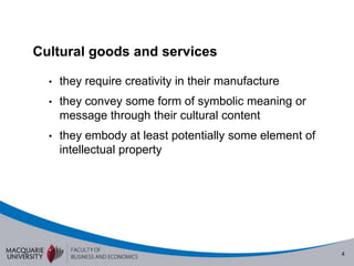 Culture & The Economy :: David Throsby :: valuation and the cultural ...