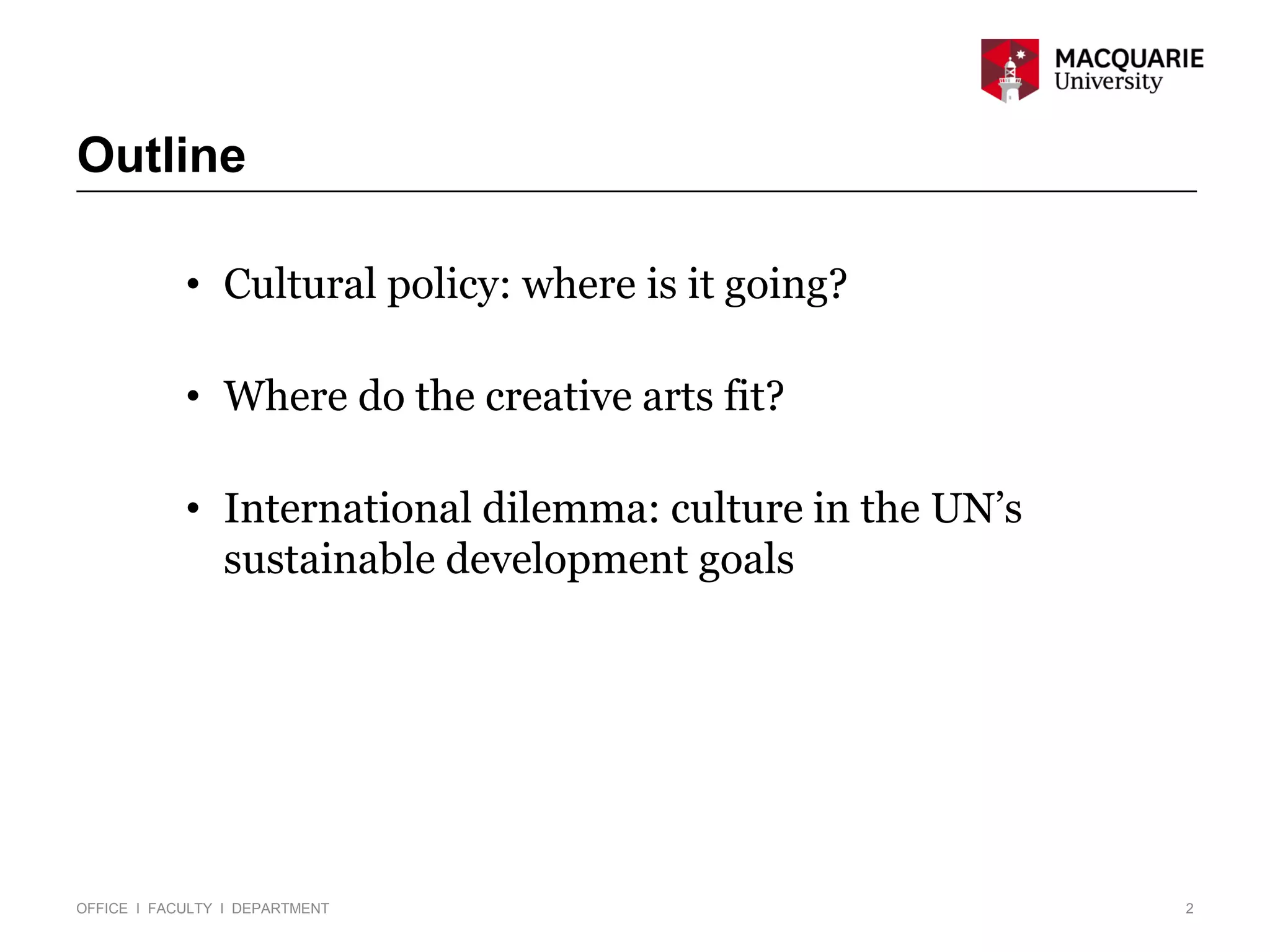 Cultural industries and cultural policy: problems and prospects ...