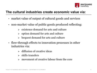 Cultural industries and cultural policy: problems and prospects ...