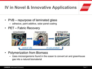 AUTOMATED VISCOMETERS FOR MEASURING THE DIVIDING LINES AMONG RECYCLED ...