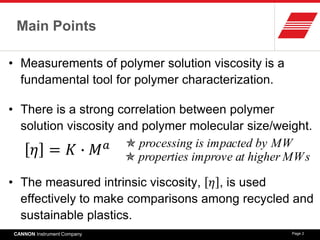 AUTOMATED VISCOMETERS FOR MEASURING THE DIVIDING LINES AMONG RECYCLED ...