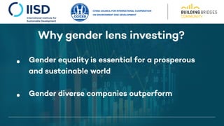 What is gender-lens investing? | PPT