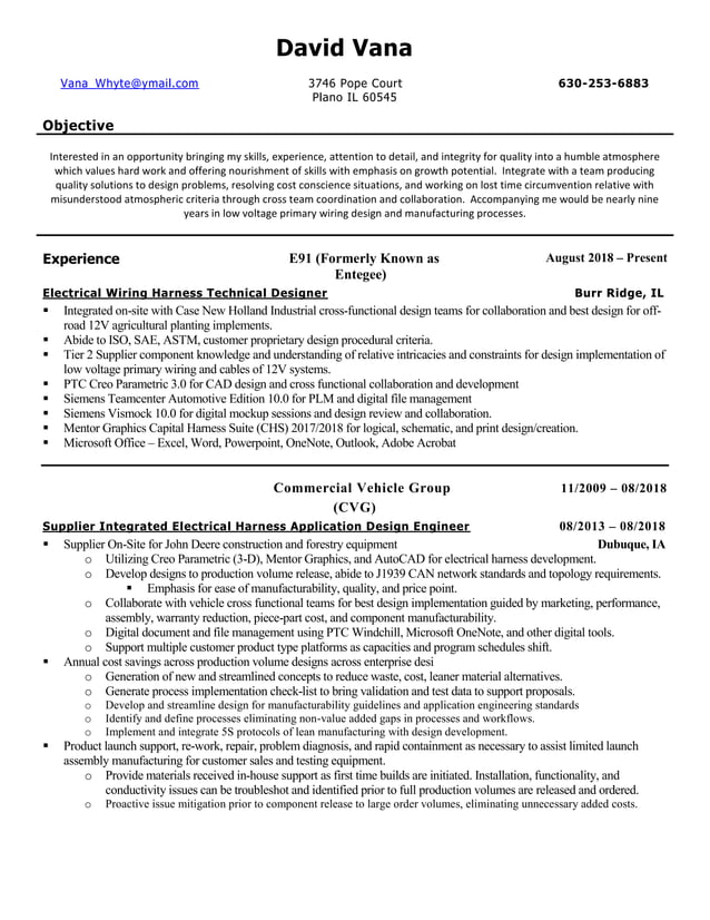 David Vana 19 Resume | PDF | Computer Software and Applications | Computing