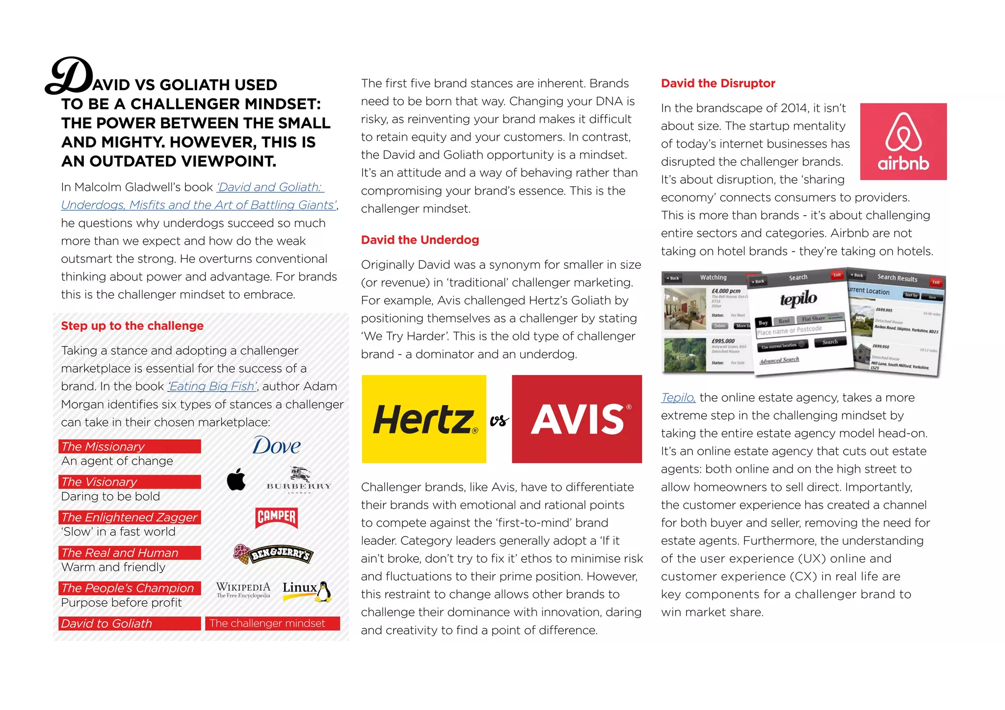 David vs Goliath: Embracing the challenger mindset | PDF
