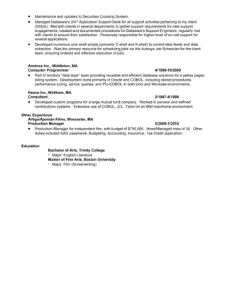 David Weston Resume | DOC