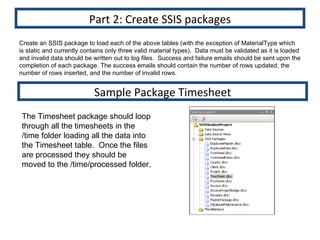David Weston SSIS Portfolio | PPT