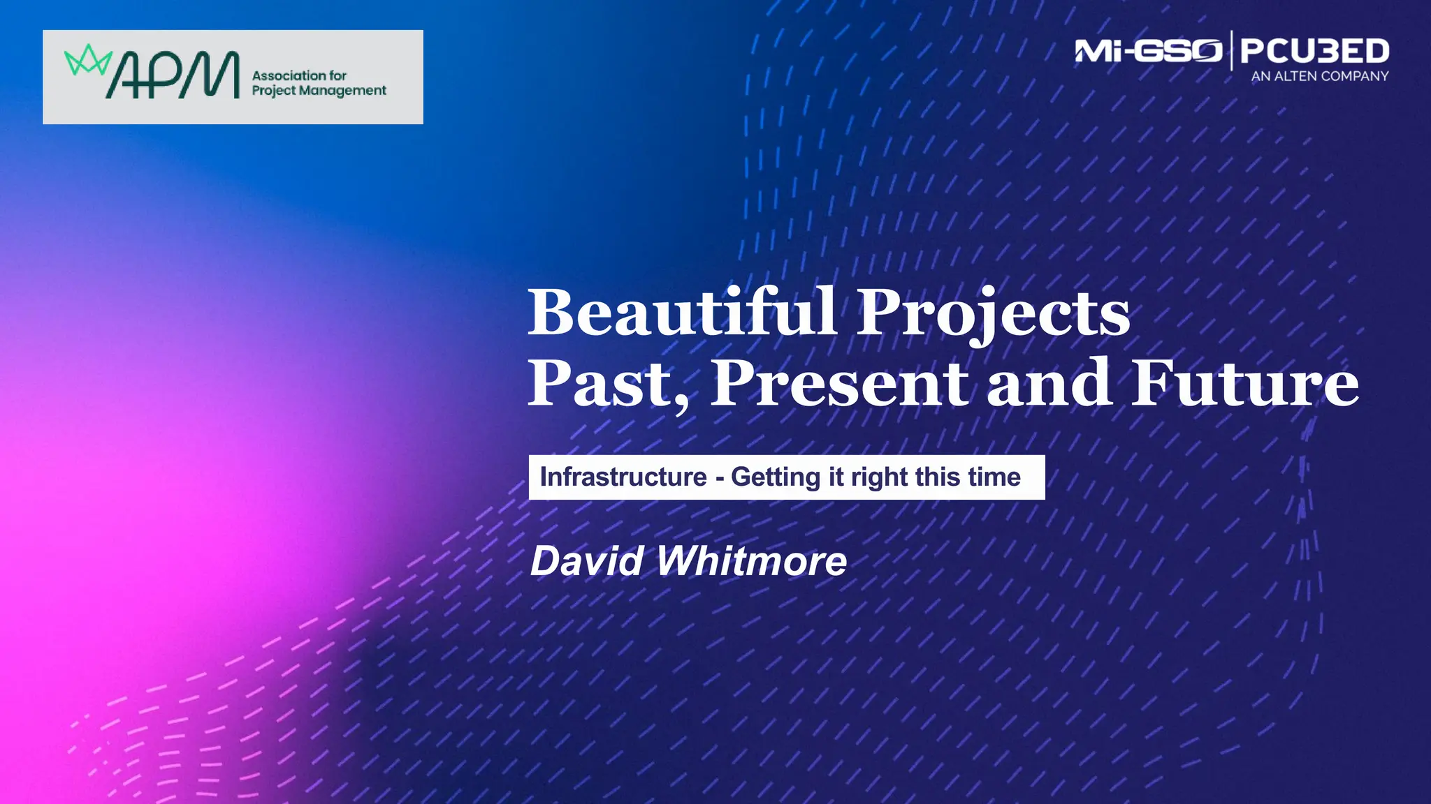 David Whitmore Infrastructure - Getting it right this time - SWWE ...