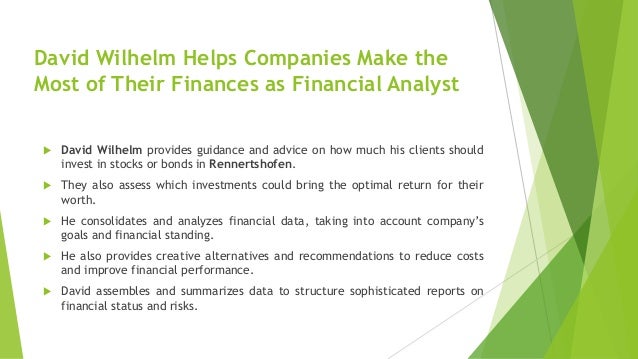 David Wilhelm Provides Guidance on How Much His Clients Should Invest ...