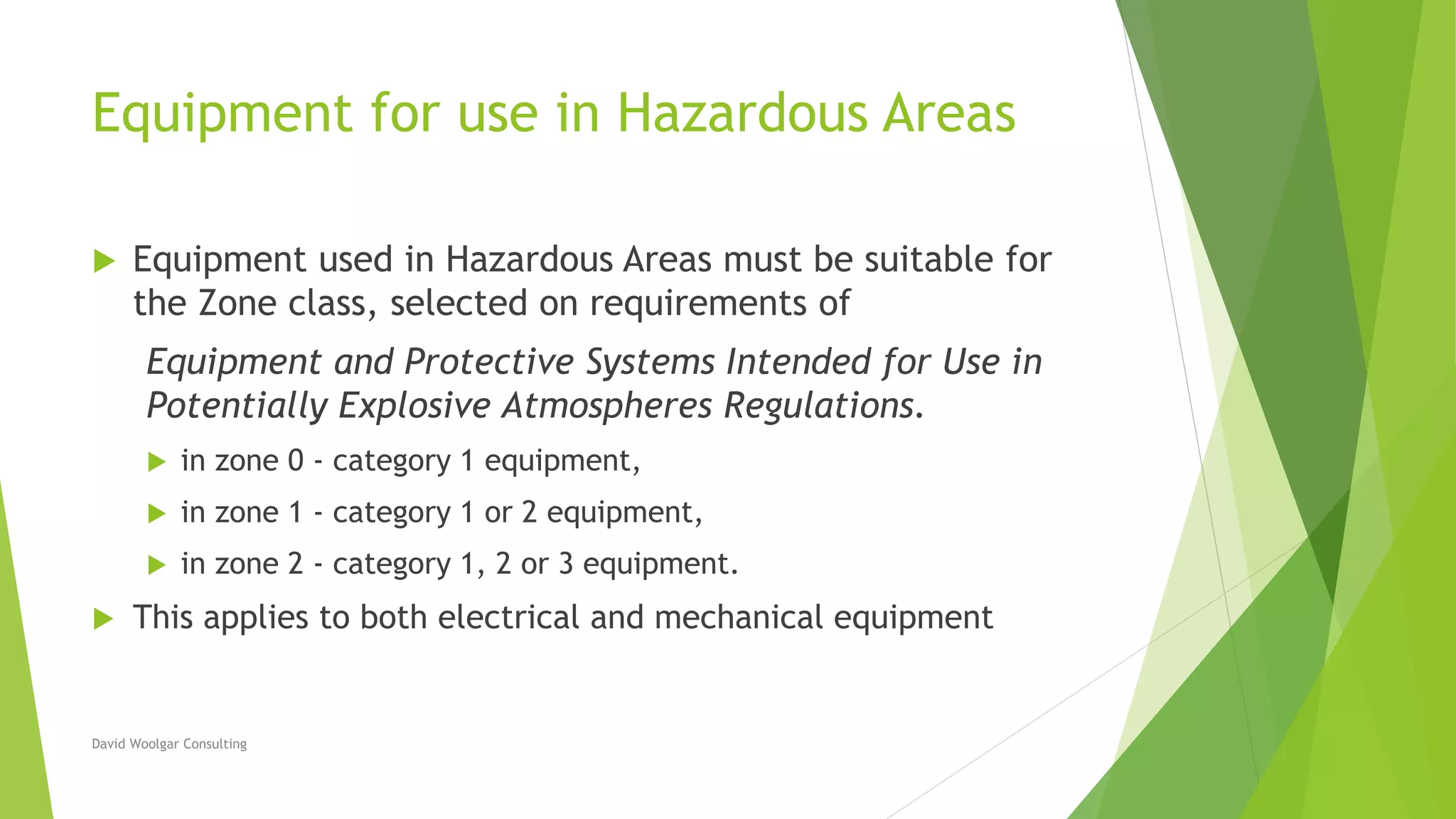 David Woolgar DSEAR and gas safety | PPTX