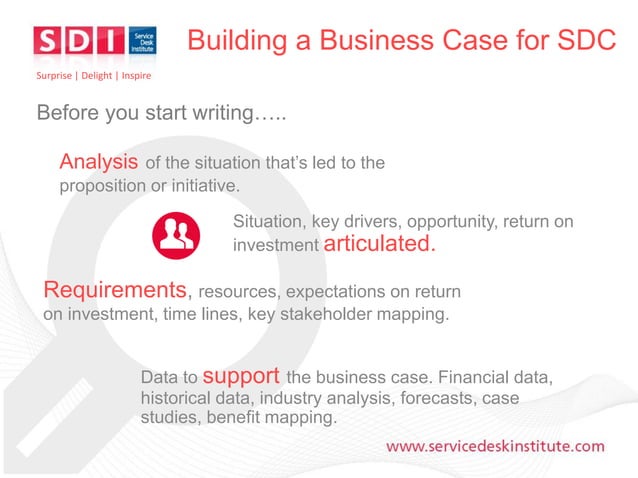 Building a Business Case for SDC, David Wright | PPT